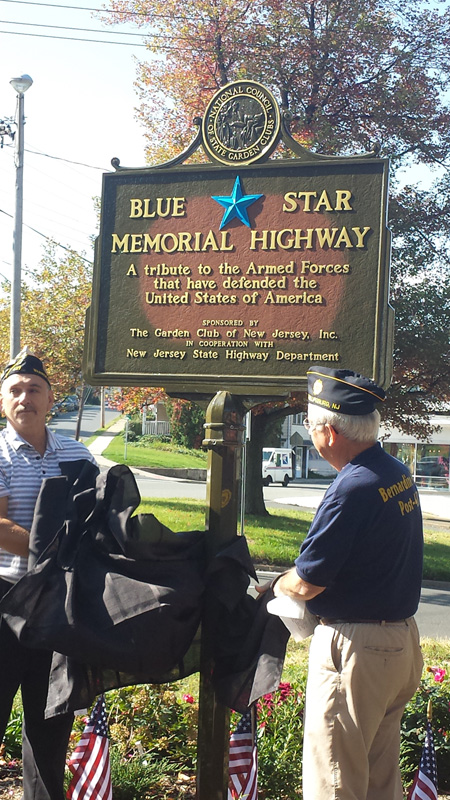 Blue Star Memorial Markers - The Garden Club of New Jersey